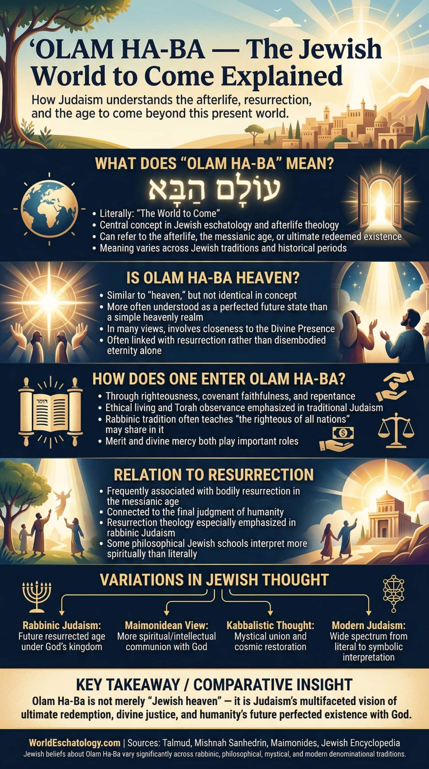 Olam Ha-Ba | The Jewish World to Come explained - World Eschatology